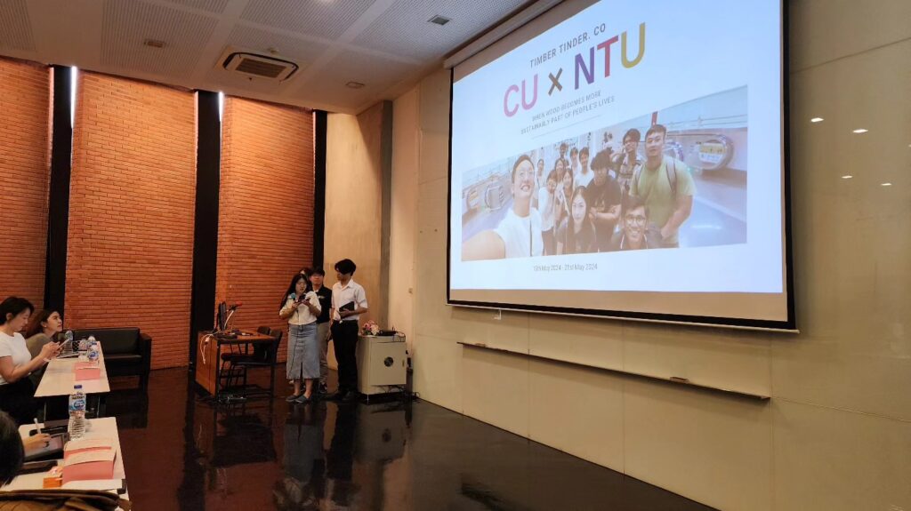Chula x NTU Wood Sustainability Project 2024 – สำนักบริหารกิจการนิสิต